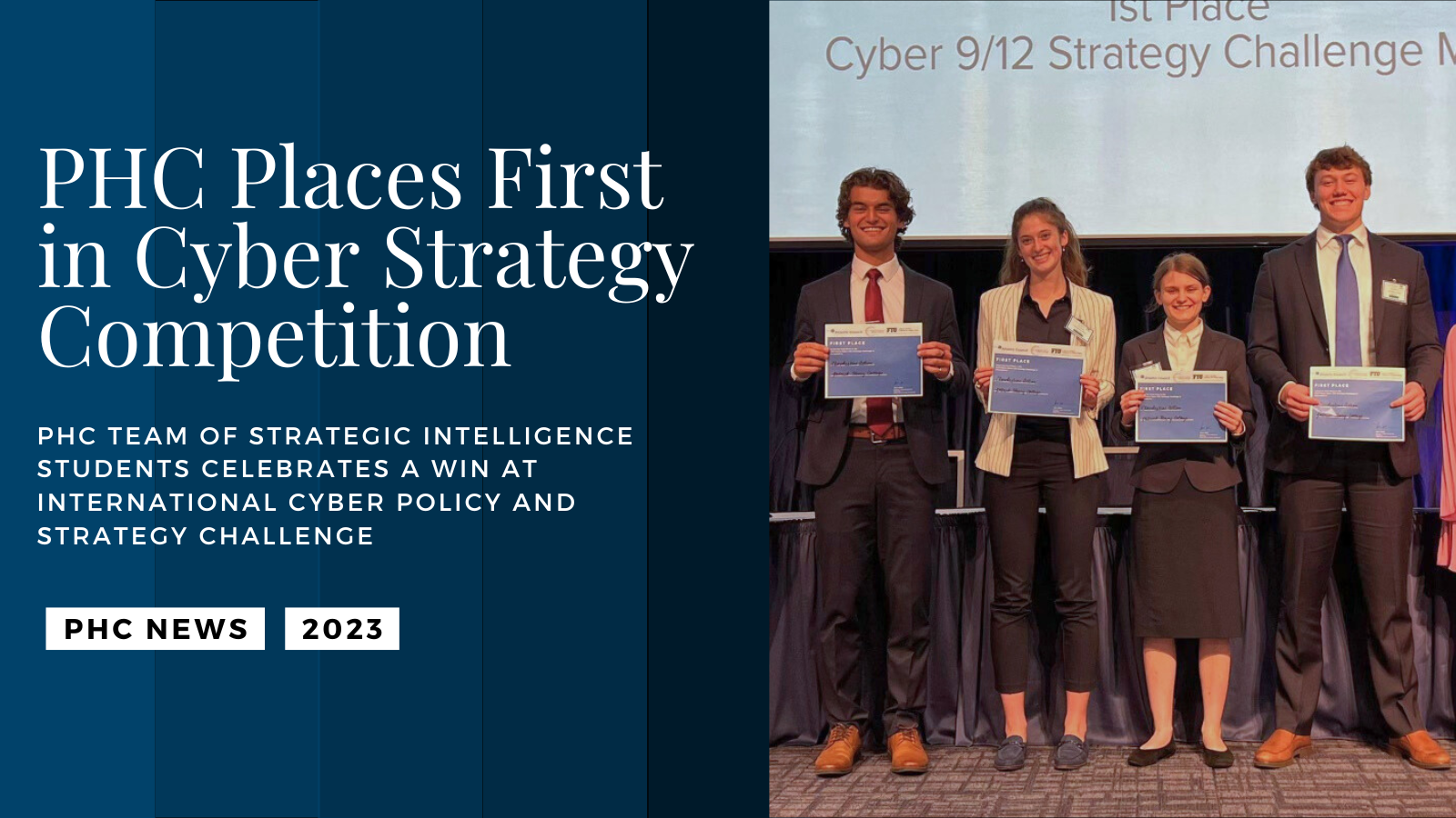 PHC Team Places 1st at Cyber Strategy Competition
