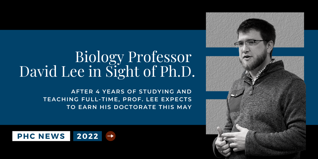 Biology Professor David Lee in Sight of Ph.D.
