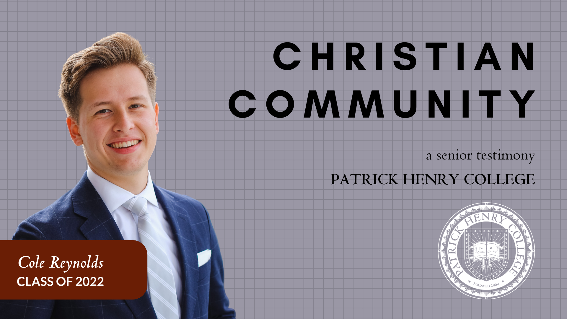 Our Christian Community | Cole Reynolds